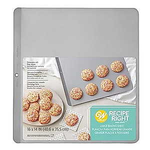 Wilton Recipe Right Air Cookie Sheet, 16 x 14 Inch, Large, Silver