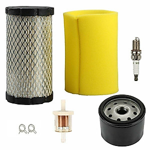 Hannah Dean 793569 793685 Air Filter Oil Filter Fuel Filter Tune Up Service Kit Replacement for Briggs & Stratton Intake 20-21 HP Riding Lawn Mower