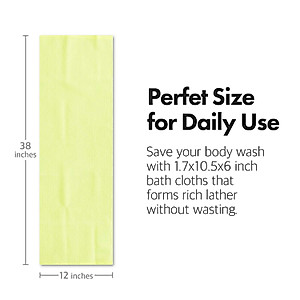 Premium Exfoliating Washcloth Towel(4 Color) Korean Loofah Bath Sponge Long Back Scrubber African Bath Sponge African Long Net for Shower/It Becomes Softer as You use.by NOPIGO