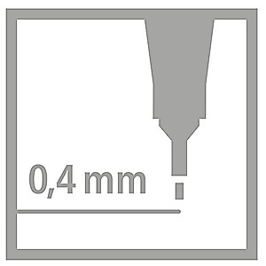 Fineliner - STABILO point 88 MINI - Wallet of 18 - Assorted Colors incl 5 Neon