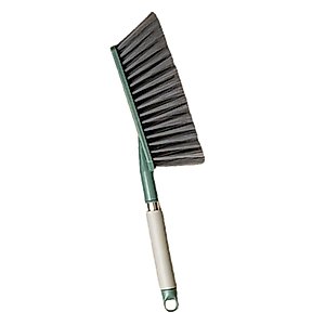 Soft Bristle Small Broom Bed Sheets Sweeping Cleaning Brush with Long Hand Camping Broom Hand Broom Brooms for Sweeping Indoor Counter Duster for Debris Hair Remover Desk Quilt Sofa Furniture