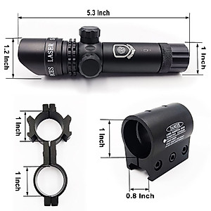 StrongTools Waterproof Green Dot Laser Sight Adjustable Sight for Rifles & Shotguns with Mounts and Cable Press Switch