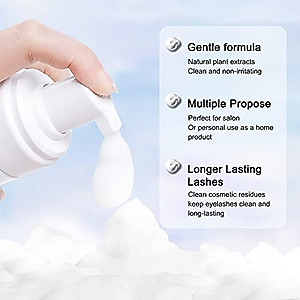 Lash Shampoo Cherry Blossoms 100ml Eyelash Shampoo For Lash Extensions Eyelid Foaming Cleanser With Lash Shampoo Brush And Bottle Paraben & Sulfate Free For Salon And Self Use(cherry blossoms,100ml)