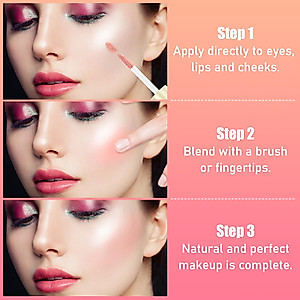 BowJian Blush for Cheeks Face Make Up Blush Stick Cream Blush for Cheeks Rare Beauty Blush Highlighter Stick Liquid Blush Contour Natural Stick Blush Long Lasting Pink Blush Korean Makeup#01 Baby Pink