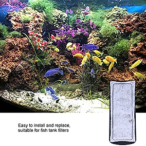 Watris Veiyi Fish Tank Filter Cartridge, 6Pcs Aquarium Filter Cotton Replacement, Wall Mounted Filter Accessory Cartridge Carbon Supplies