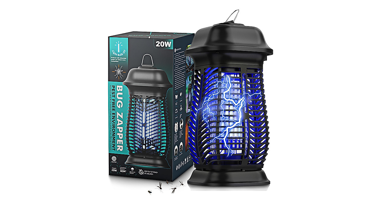 20W Electric Bug Zapper for Indoor & Outdoor Protection