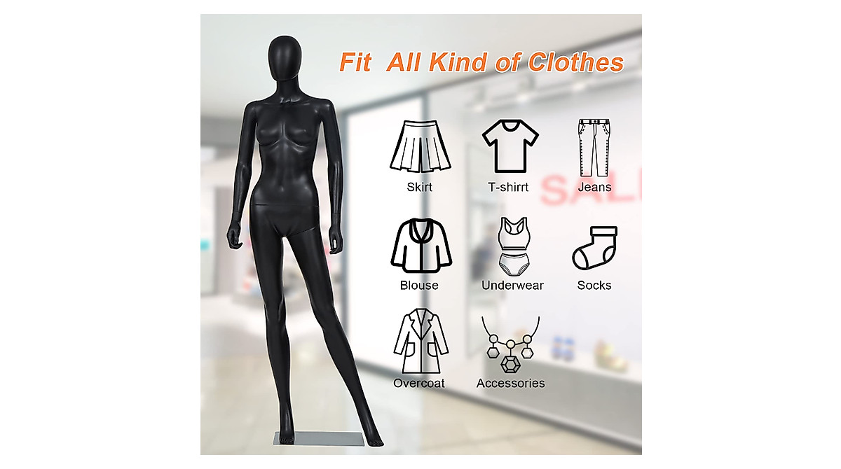 Adjustable Full Body Mannequin Stand for Clothing Displays