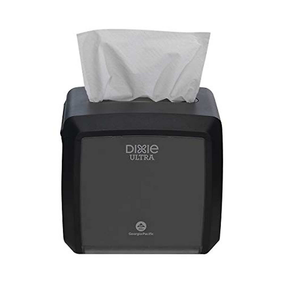 Dixie Ultra Tabletop Interfold Napkin Dispenser by GP PRO (Georgia-Pacific); Black, 54527A; Holds 275 Napkins, 7.600" W x 6.100" D x 7.200" H