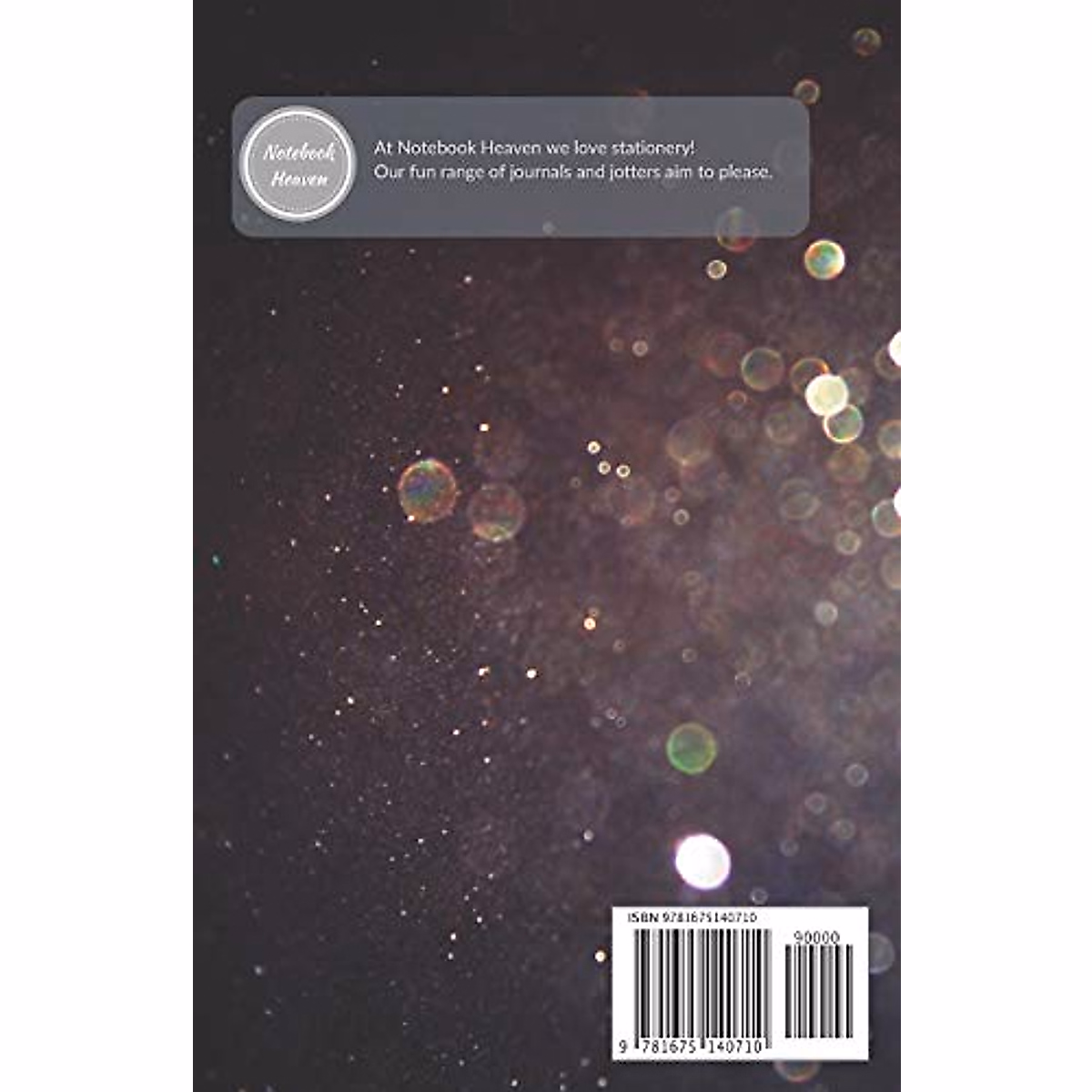 Hannah's Big Plans | Notebook/Journal/Diary | Personalised Girl/Women's Gift | Birthday/Party Bag Filler | 100 lined pages (Dark glitter) (Hannah’s Big Plans Notebooks)