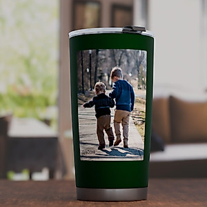 Guldtakiss Customized 20 oz Stainless Steel Tumbler - Personalized Travel Mug with Photo, Name - Special Birthday, Gift for Family, Friends - Double-Walled Vacuum Insulated Stainless Steel Cup