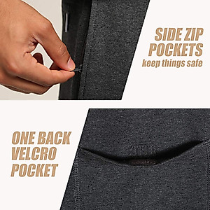 maamgic Mens Athletic Shorts 9" Cotton Casual Shorts Elastic Waist Lounge Sweat Shorts Workout Gym Shorts with Pockets Cushion Dark Gray