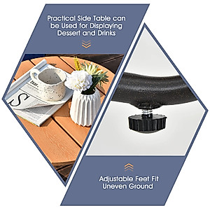 RELAX4LIFE 3-Piece Patio Conversation Set - PE Wicker Sectional Sofa Set with Coffee Table, Seat & Back Cushions, Outdoor Rattan Furniture Set for Patio, Yard, Balcony, Poolside, Garden