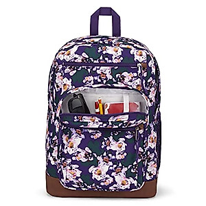 JanSport Cool Backpack, with 15-inch Laptop Sleeve, Purple Petals - Large Computer Bag Rucksack with 2 Compartments, Ergonomic Straps - Bag for Men, Women