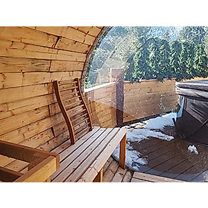 HSE Canadian Red Cedar Ergonomic S-Shape Sauna Backrest (Pack of 1)