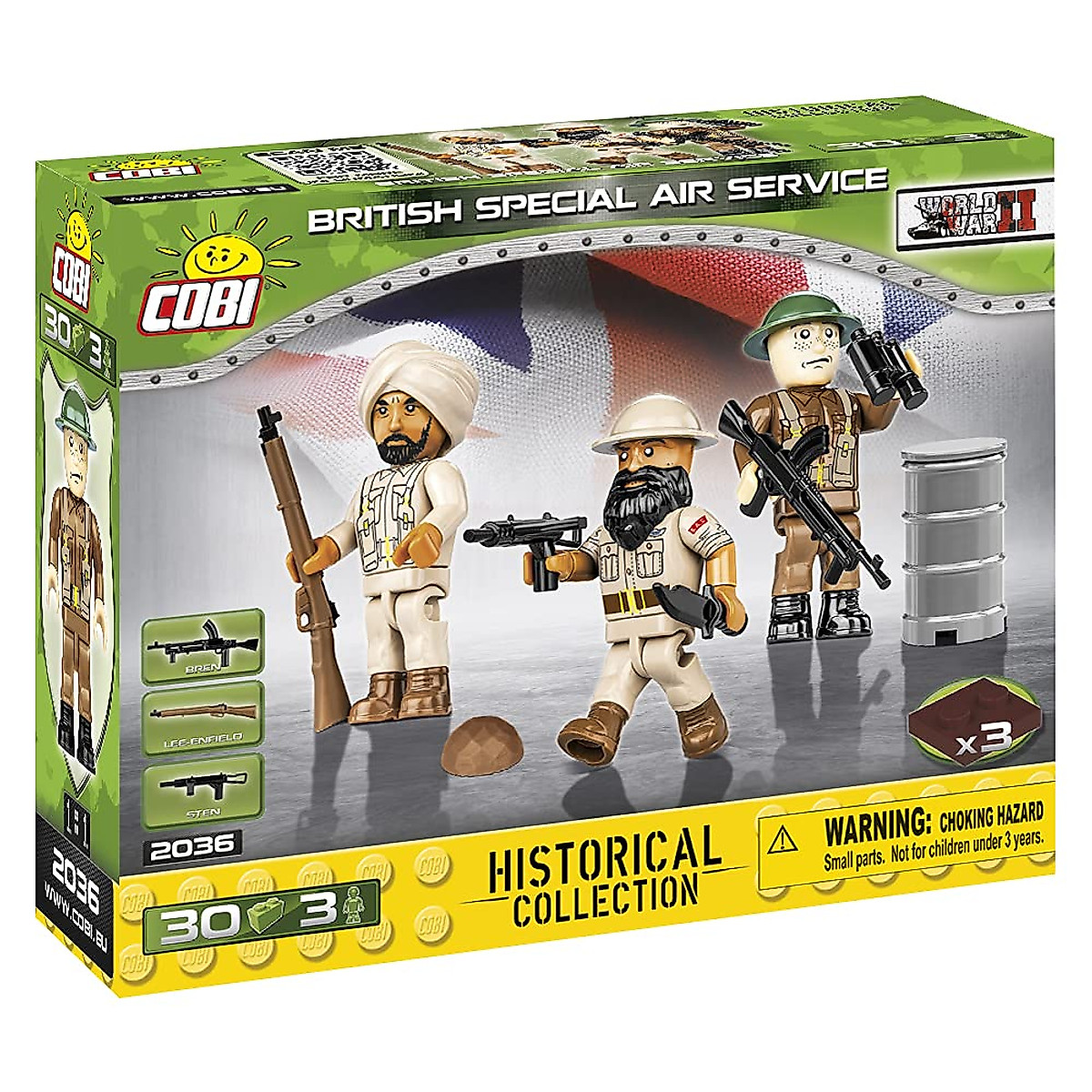 COBI Historical Collection British Special Air Service Figures, Desert Camouflage