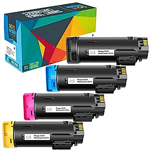 Do it Wiser Compatible Toner Cartridge Replacement for Xerox Phaser 6510 6510DN 6510DNI, Xerox WorkCentre 6515 6515DN 6515DNI 106R03477 (Cyan - High Yield)