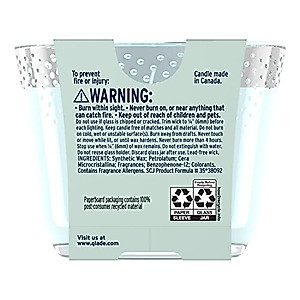 Glade Candle Sky & Sea Salt, Fragrance Candle Infused with Essential Oils, Air Freshener Candle, 3-Wick Candle, 6.8 Oz, 3 Count