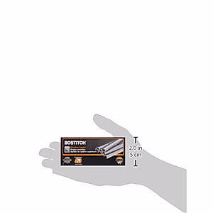 Bostitch Office B8 PowerCrown Premium Staples, 0.25 Inch Leg, Full-Strip (STCR21151/4), silver