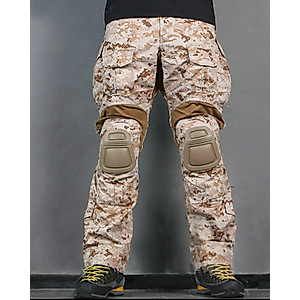 EMERSONGEAR G3 Combat Pants with Knee Pads Airsoft Tactical Pants Hunting Airsoft Paintball Multicam Camo Pants R1 X-Large