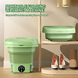 Foldable Portable Washing Machine, Half Automatic High Capacity Mini Washer with 3 Modes,Deep Cleaning for Baby Clothes,Underwear,Socks,Suitable for Dormitories,Camping,Travel and Apartment Dirt