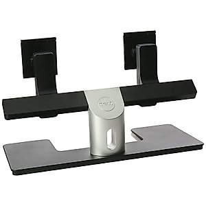 Dell MDS14 Dual Monitor Stand (5TPP7), Black/Silver