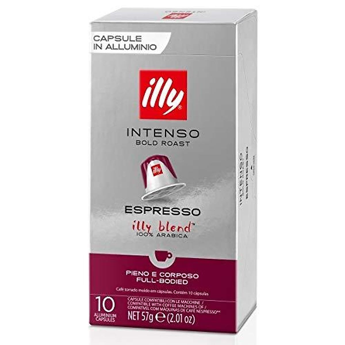 80 x ILLY - OriginalLine Compatible ALUMINIUM Capsules - INTENSO (BOLD ROAST)