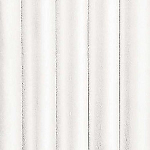 Eclipse Kendall Modern Scalloped Valance Rod Pocket Window Curtain for Kitchen or Bathroom, 42" x 18", White