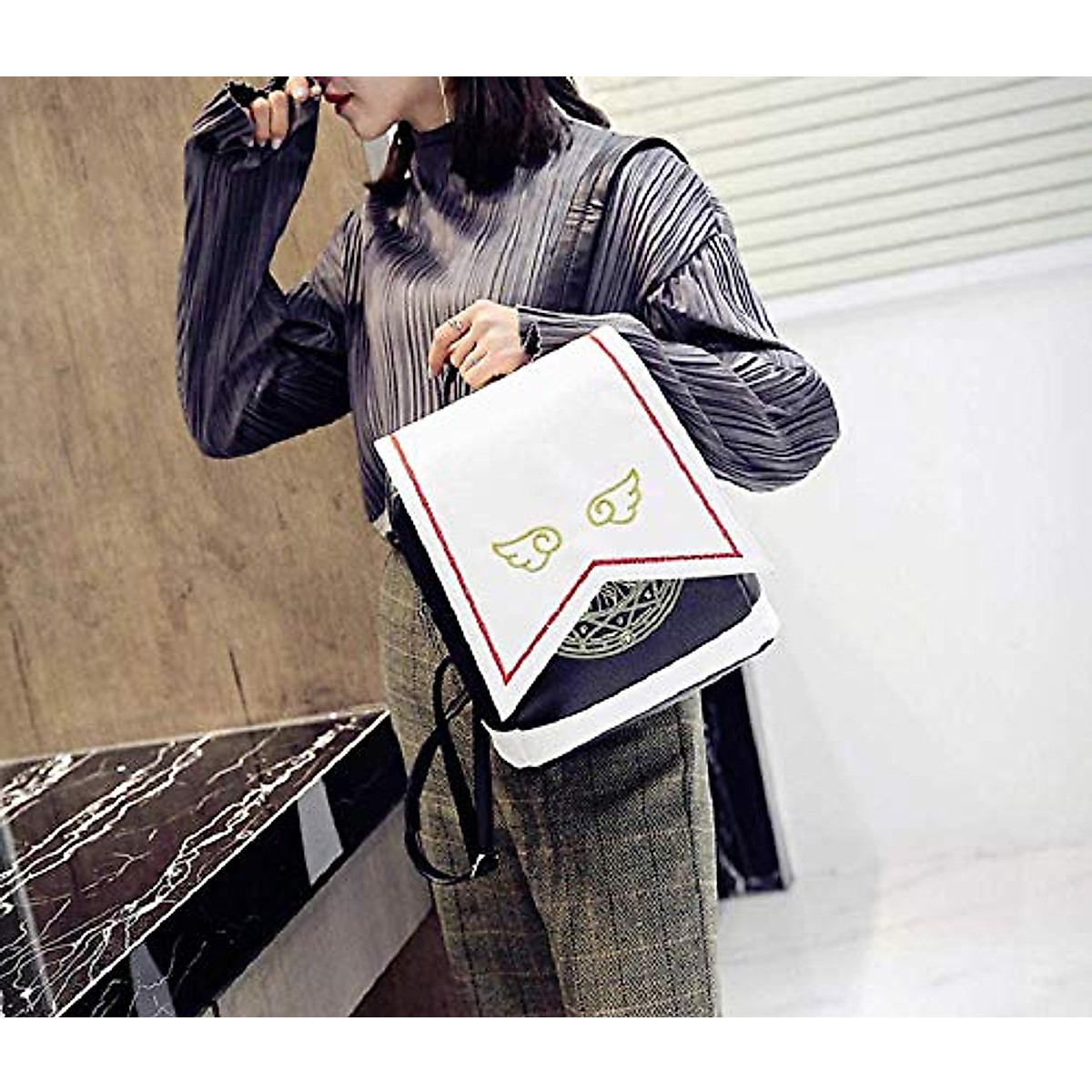 GK-O Anime Card Captor Kinomoto Sakura Lolita Magic School Shoulder Bag Backpack