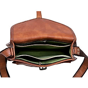 Ruzioon Leather Crossbody Purse Women Shoulder Bag Satchel Ladies Travel Purse Genuine Leather