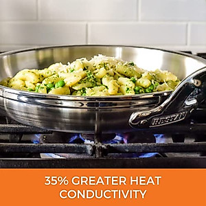 Hestan - ProBond Collection - Essential Skillet Set, Set of Two, 8.5-inch NonStick & 11-inch Stainless Steel, Made without PFOAs