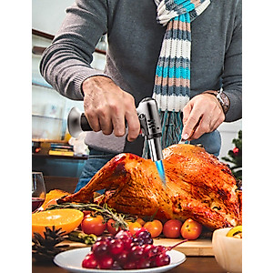 Butane Torch with Fuel Gauge,Homitt Refillable Cooking Torches with One-handed Operation &Safety Lock,Adjustable Flame,Fit All Butane Tanks Kitchen Culinary Butane Torch for Cooking,Baking,BBQ