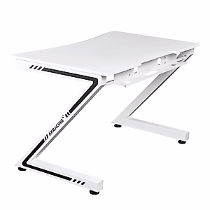 AKRacing Sierra Gaming Desk Large White Surface, Sturdy Metal Frame, Cable Management, and XL Gaming Mousepad Included, (AK-Sierra)