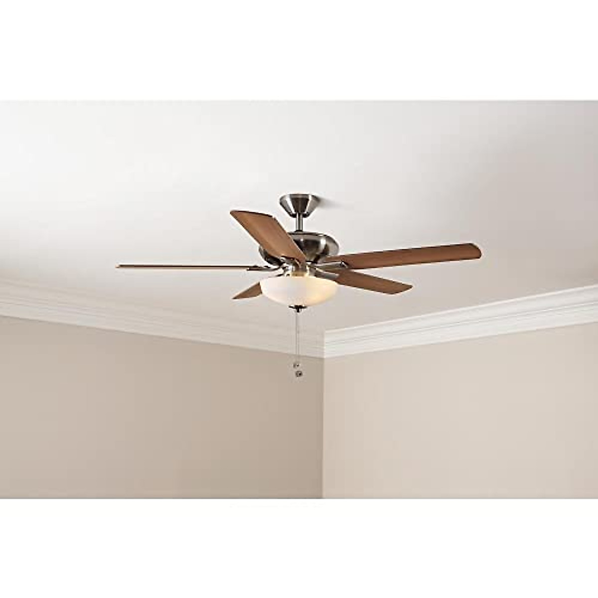 Hampton Bay 57269 Holly Springs 52" LED Brushed Nickel Ceiling Fan Light Kit