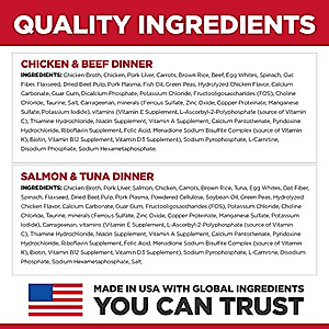 Hill's Science Diet Adult Sensitive Stomach & Skin Wet Cat Food Pouch Variety Pack, Chicken & Beef, Tuna & Salmon 2.8 oz, 12 Pack