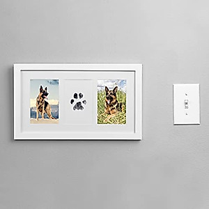 Green Pollywog | Paw Print Frame Kit | Paw Print Picture Frame | Dog Dad Frame | Dog Paw Print Gifts | No Mess Ink Pad for Pets | Pet Memorial Picture Frame | Pawprint Frame | Cat Paw Print Kit