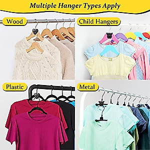 36 Pcs Clothes Hanger Connector Hooks - Space Saving Hanger Extender to Create Up 3X More Closet Space, Cascade Hanger Hooks for Heavy Duty Organizer Closet Fits All Hangers