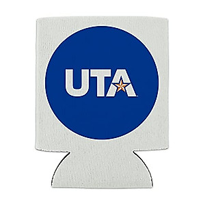 Texas at Arlington Primary Logo Can Cooler - Drink Sleeve Hugger Collapsible Insulator - Beverage Insulated Holder