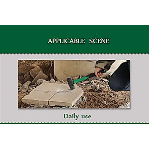 3-Pound heavy duty hammer/Strike Drilling/Crack Hammer, octagonal hammer with fiber shockproof handle,3-Pound Sledge with Fiberglass Handle & No-Slip Cushion Grip
