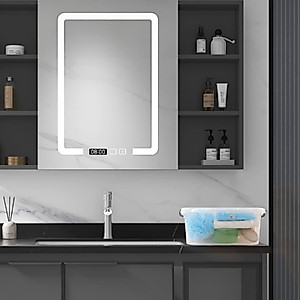 Hespama 2 Packs Small Plastic Storage Bin, 8 Quart Clear Latching Boxes with Lid