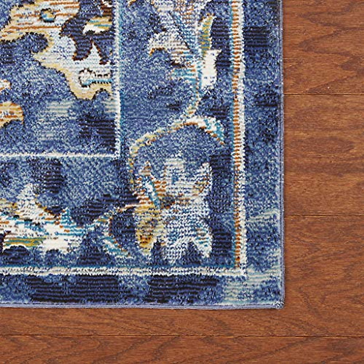 LR Home Gala Collection Area Rug, 4' x 6', Indigo Multi