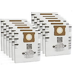 12 Pack VF2005 Type F/I/J Replacement 90662 90672 CMXZVBE38768 Vacuum Dust Filter Bags Compatible with Shop Vac CRAFTSMAN 10-14 Gallon Wet Dry Vacuum