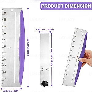 12 Inch Stainless Steel Cake Scraper, Leveler and Smoother, Icing Spatula, Perfect Tool for Icing, Frosting, Cream Edge. Adjustable Kitchen Spatula for Mousse, Cheese & Cream Cake