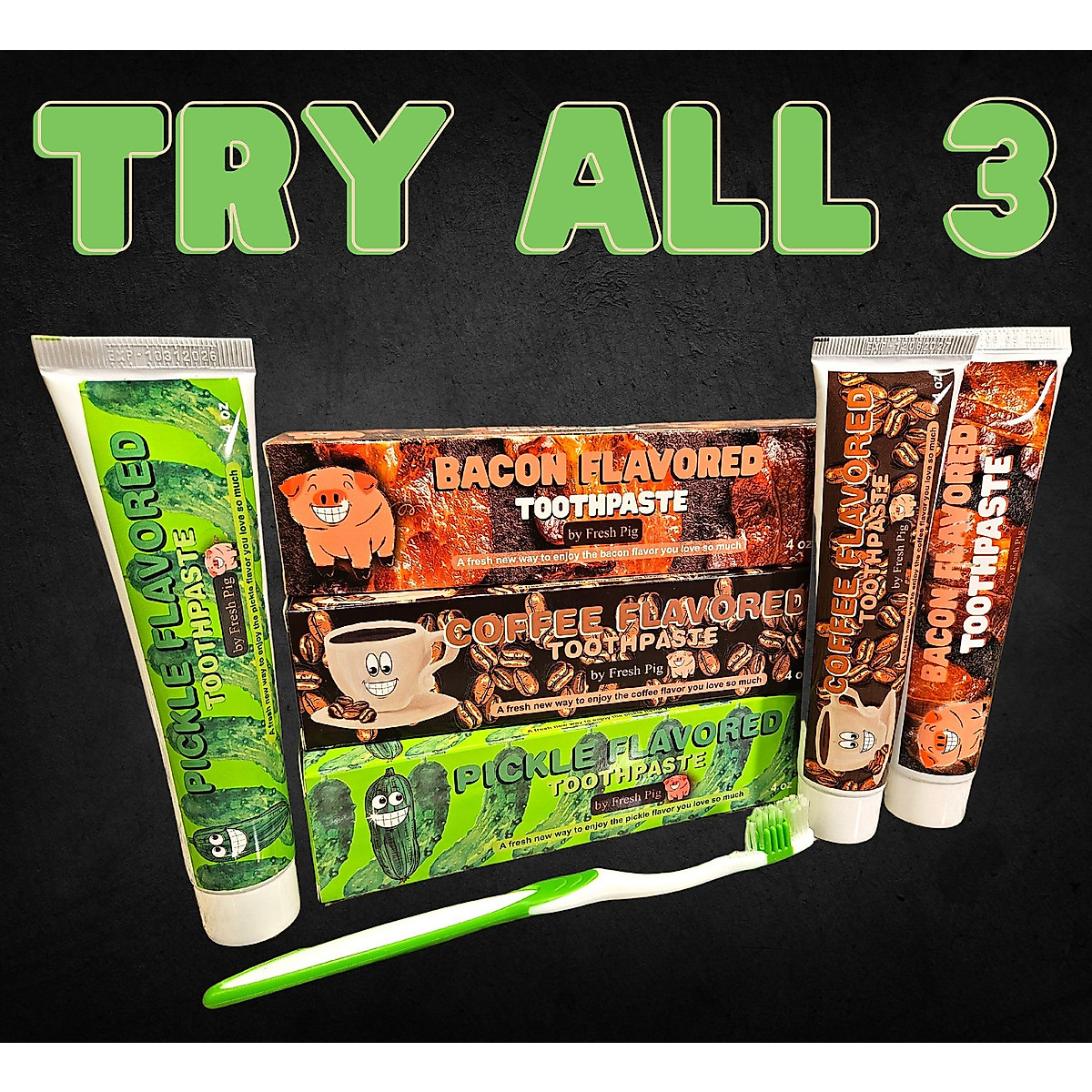 Fresh Pig Bacon Flavored Toothpaste - a Fun Gift for Bacon Lovers, Coworker Secret Santa