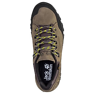 Jack Wolfskin Men's Rebellion Texapore Low M Hiking Shoe, Khaki/Phantom, 8