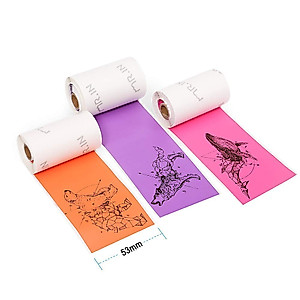 Phomemo M02 Mini Printer- Bluetooth Thermal Photo Printer with 3 Rolls Colorful Sticker Paper, Compatible with iOS + Android for Plan Journal, Study Notes, Art Creation, Work, Gift