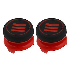 2pcs Division Thumb Grips Analog Sticks Extender Compatible with PS4 360 Controller Red