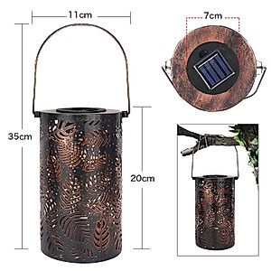 YAOLUU Outdoor Light Retro Solar Lights Outdoor Lights Garden Chandeliers Creative Projection Lights Garden Walkway Lights Home Decoration Garden Decoration Outdoor Lights Outdoor Lighting