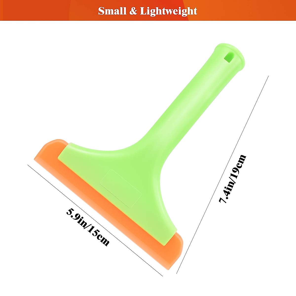 Wigoo Flexible Silicone Squeegee,All-Purpose Small Squeegee,Window Squeegee,Shower Squeegee for Glass Doors,Car Windshield,Mirror,Auto Water Blade Household Squeegees Long Handle Window Tint Squeegee