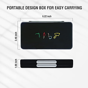 NOOP Game Card Case for Nintendo Switch& Switch OLED Game Card and Micro SD Card, Portable Switch Game Holder with 48 Game Card Slots and 24 Micro SD Card Slots (48 Slots(Black))