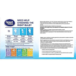 Great Value LED 9 Watts 60 Watt Equivalent Daylight Medium Base Bulbs, 12 Count, 739730